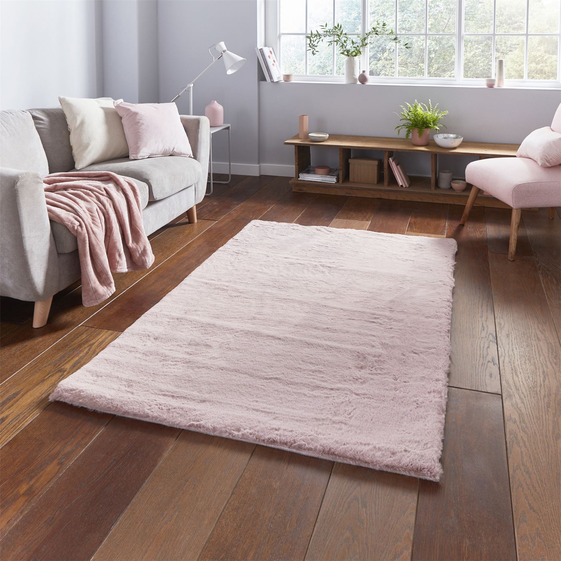 Teddy Shaggy Rugs in Rose – Shabby.co.uk